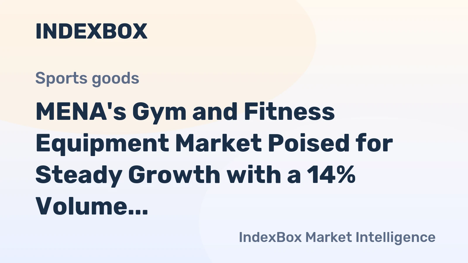 MENA's Gym and Fitness Equipment Market Poised for Steady Growth with a 14% Volume CAGR Through 2035