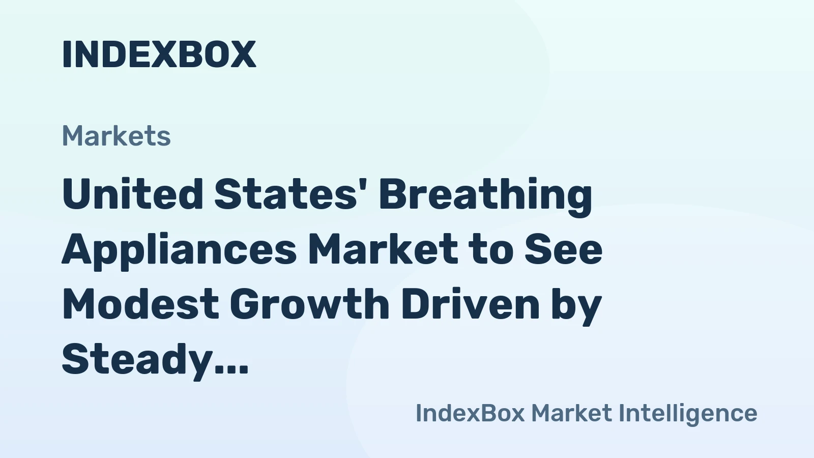 United States' Breathing Appliances Market to See Modest Growth Driven by Steady Demand