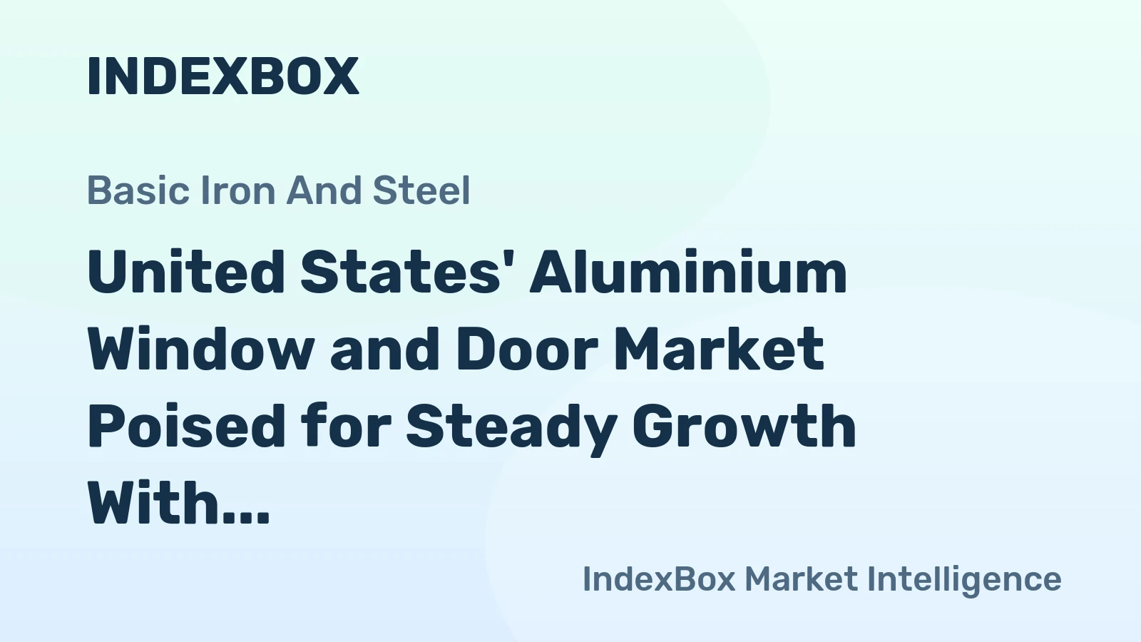 United States' Aluminium Window and Door Market Poised for Steady Growth With 3.3% CAGR in Value