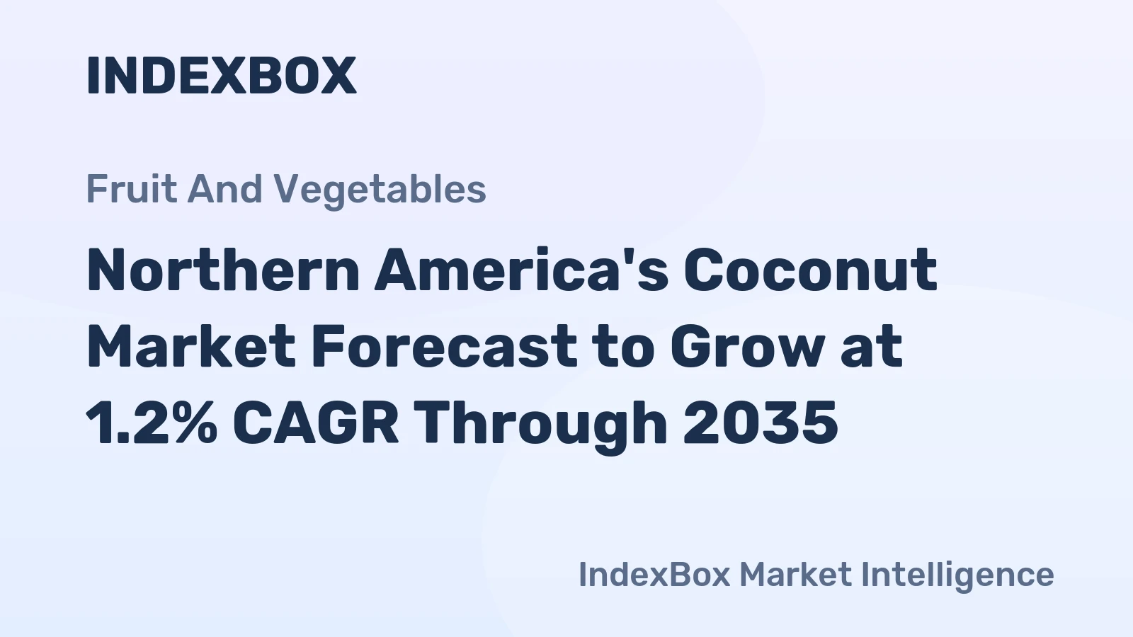 Northern America's Coconut Market Forecast to Grow at 1.2% CAGR Through 2035