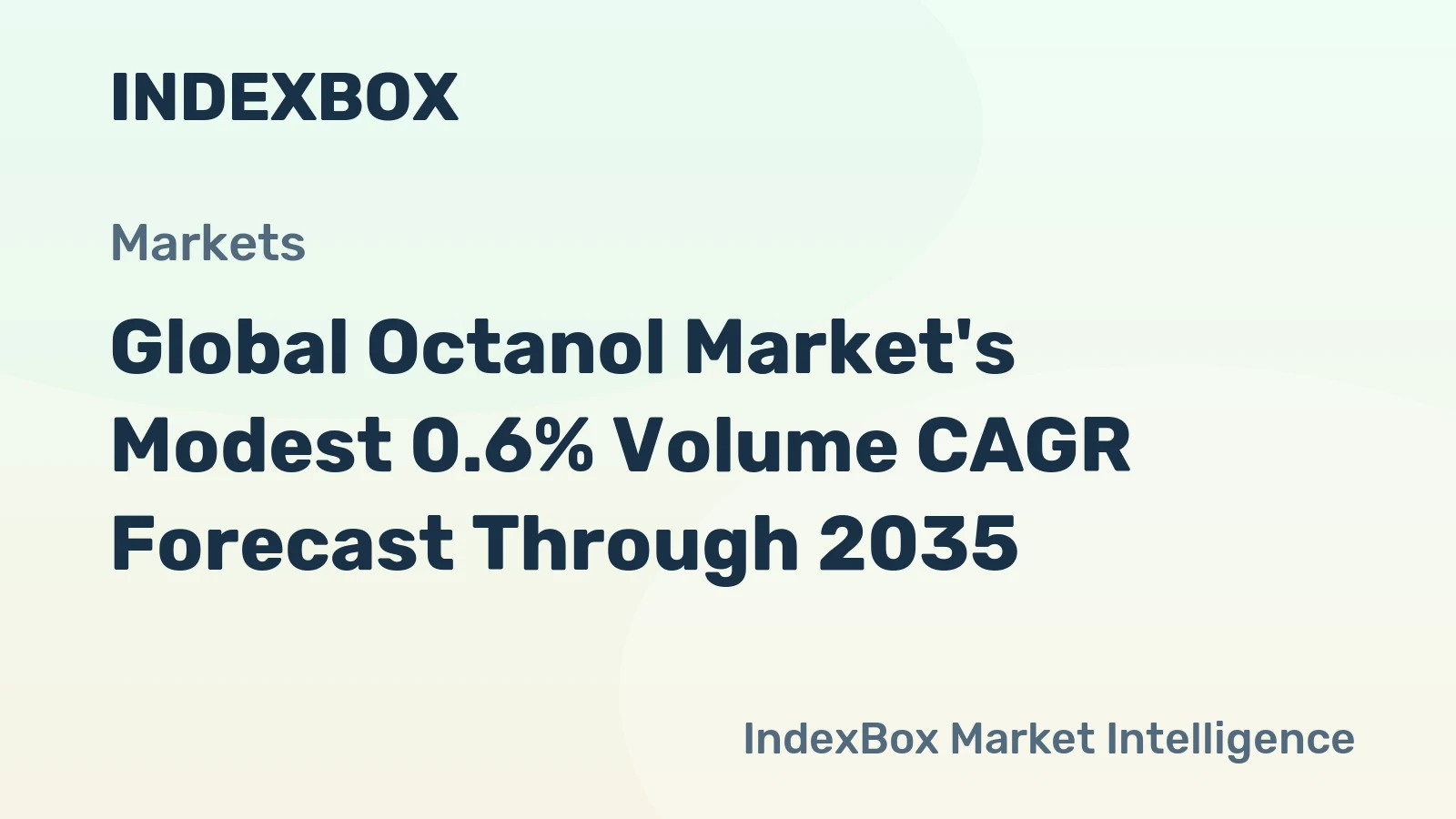 Global Octanol Market's Modest 0.6% Volume CAGR Forecast Through 2035
