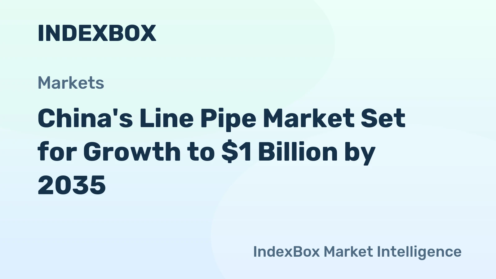 China's Line Pipe Market Set for Growth to $1 Billion by 2035