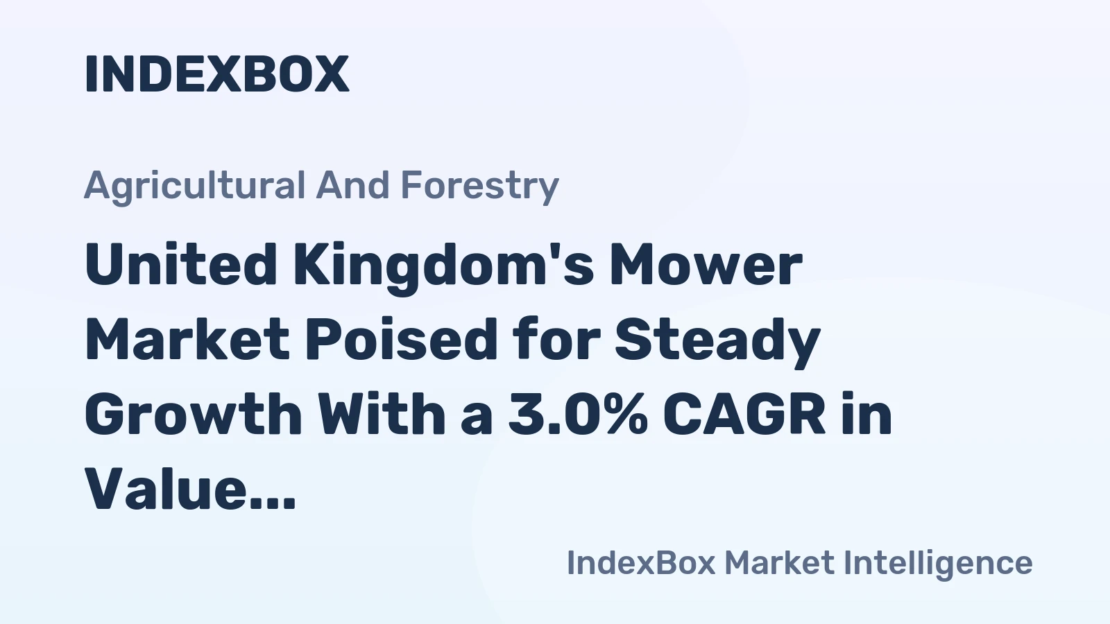 United Kingdom's Mower Market Poised for Steady Growth With a 3.0% CAGR in Value Through 2035
