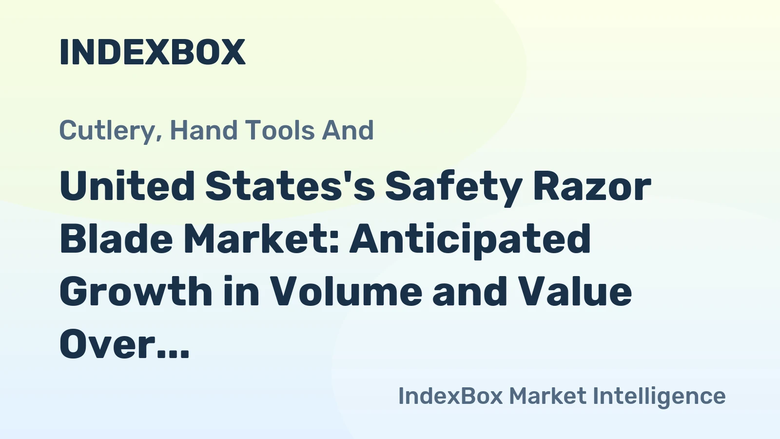 United States's Safety Razor Blade Market: Anticipated Growth in Volume and Value Over Next Decade