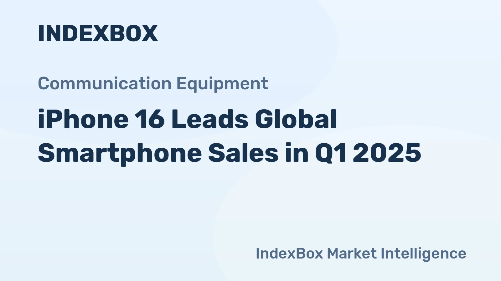 iPhone 16 Leads Global Smartphone Sales in Q1 2025