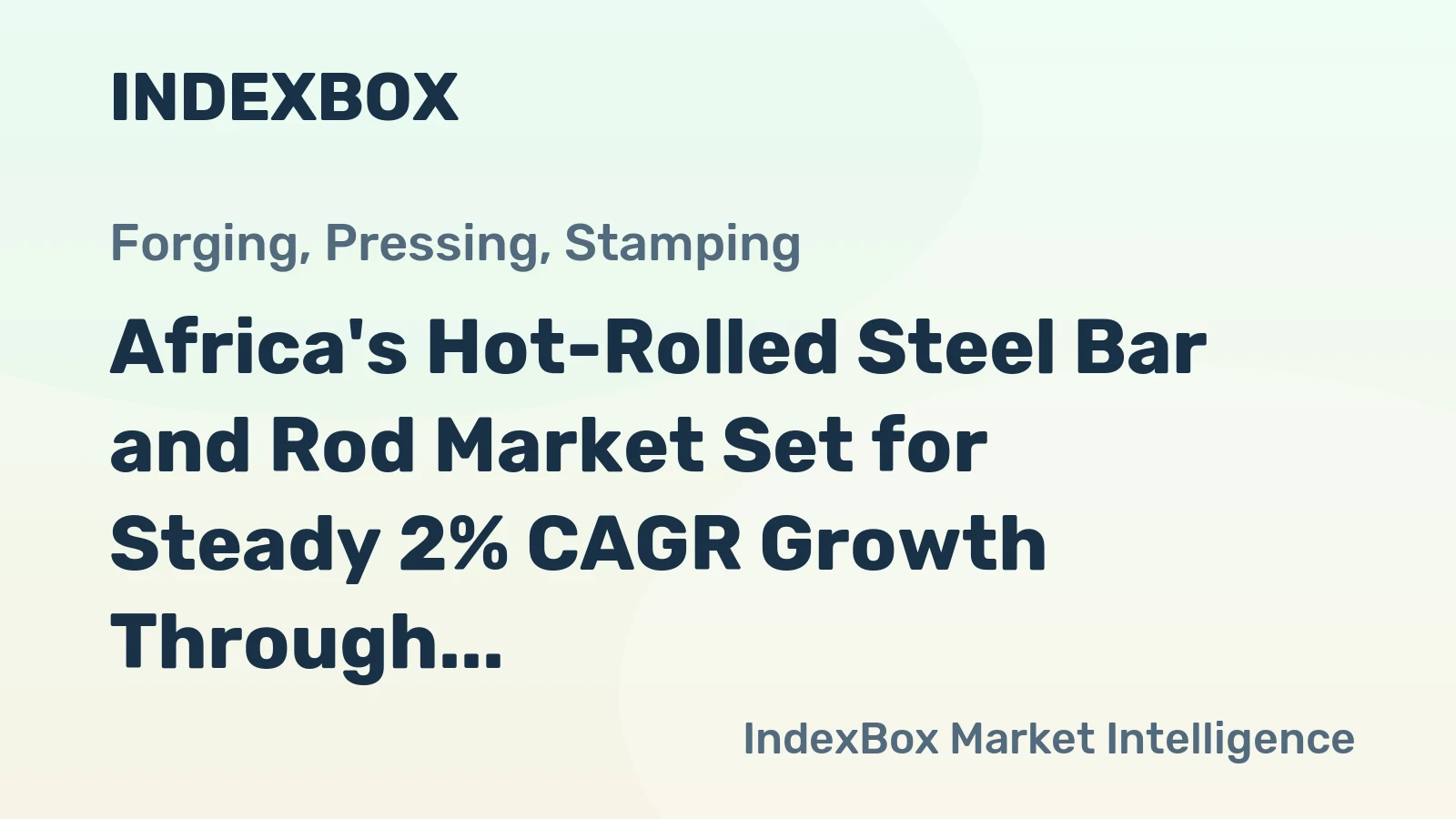 Africa's Hot-Rolled Steel Bar and Rod Market Set for Steady 2% CAGR Growth Through 2035