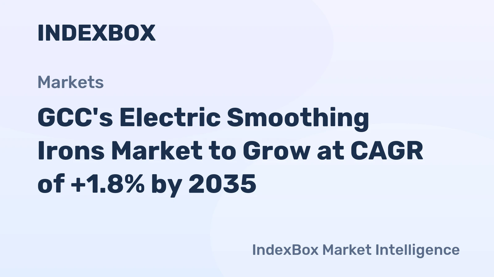 GCC's Electric Smoothing Irons Market to Grow at CAGR of +1.8% by 2035
