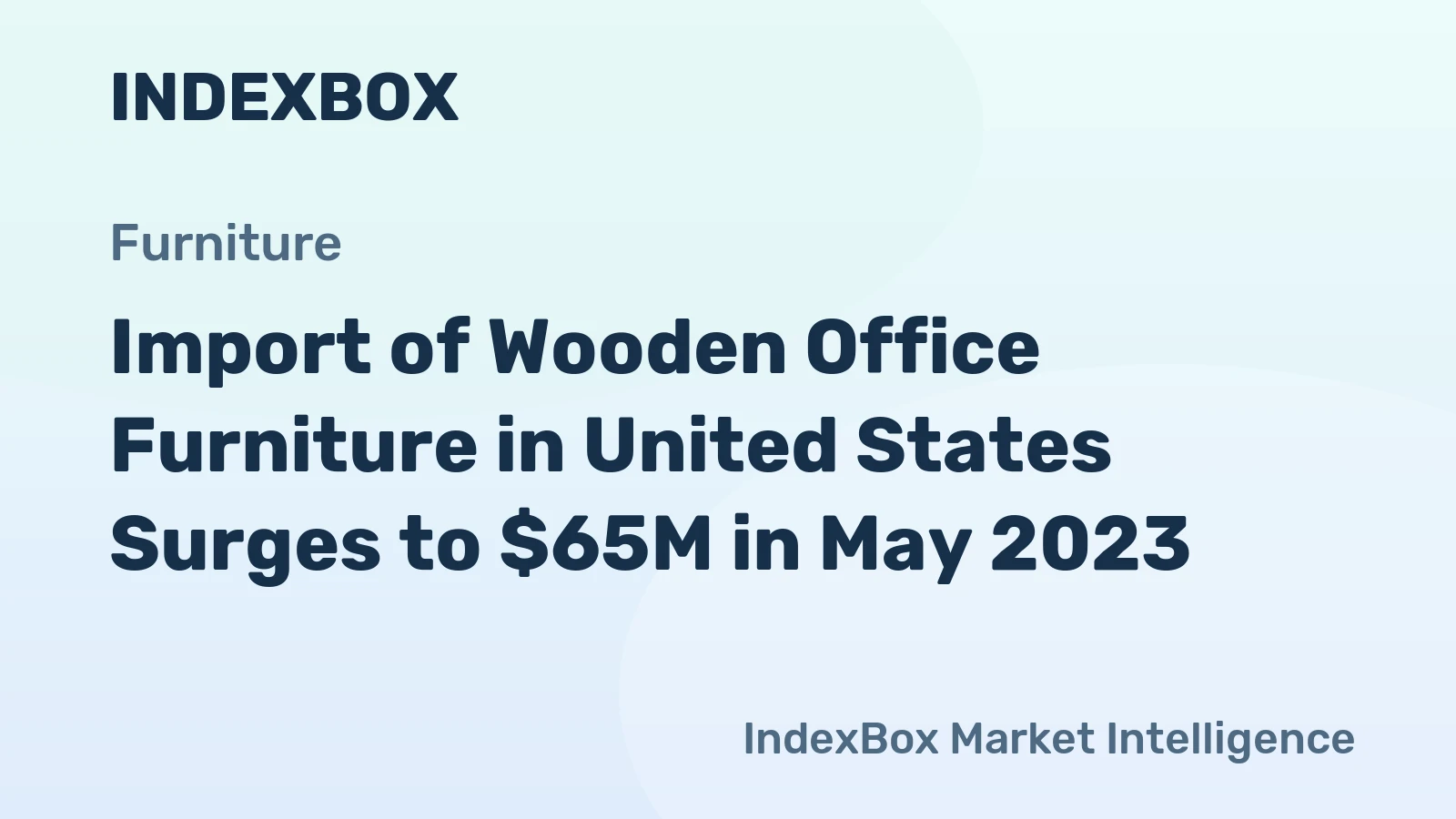 Import of Wooden Office Furniture in United States Surges to $65M in May 2023
