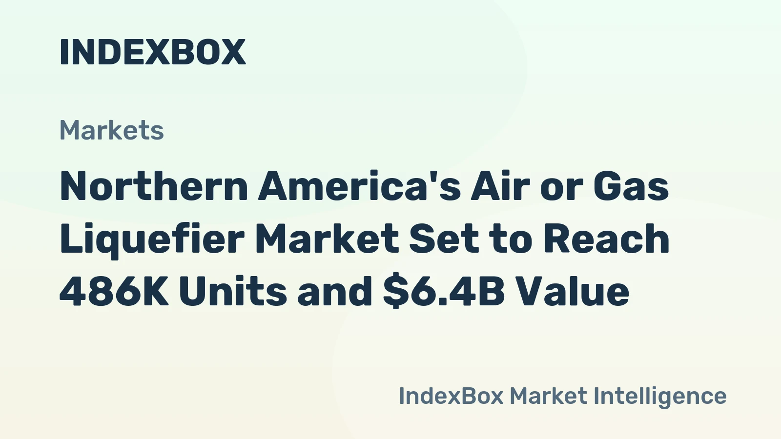 Northern America's Air or Gas Liquefier Market Set to Reach 486K Units and $6.4B Value