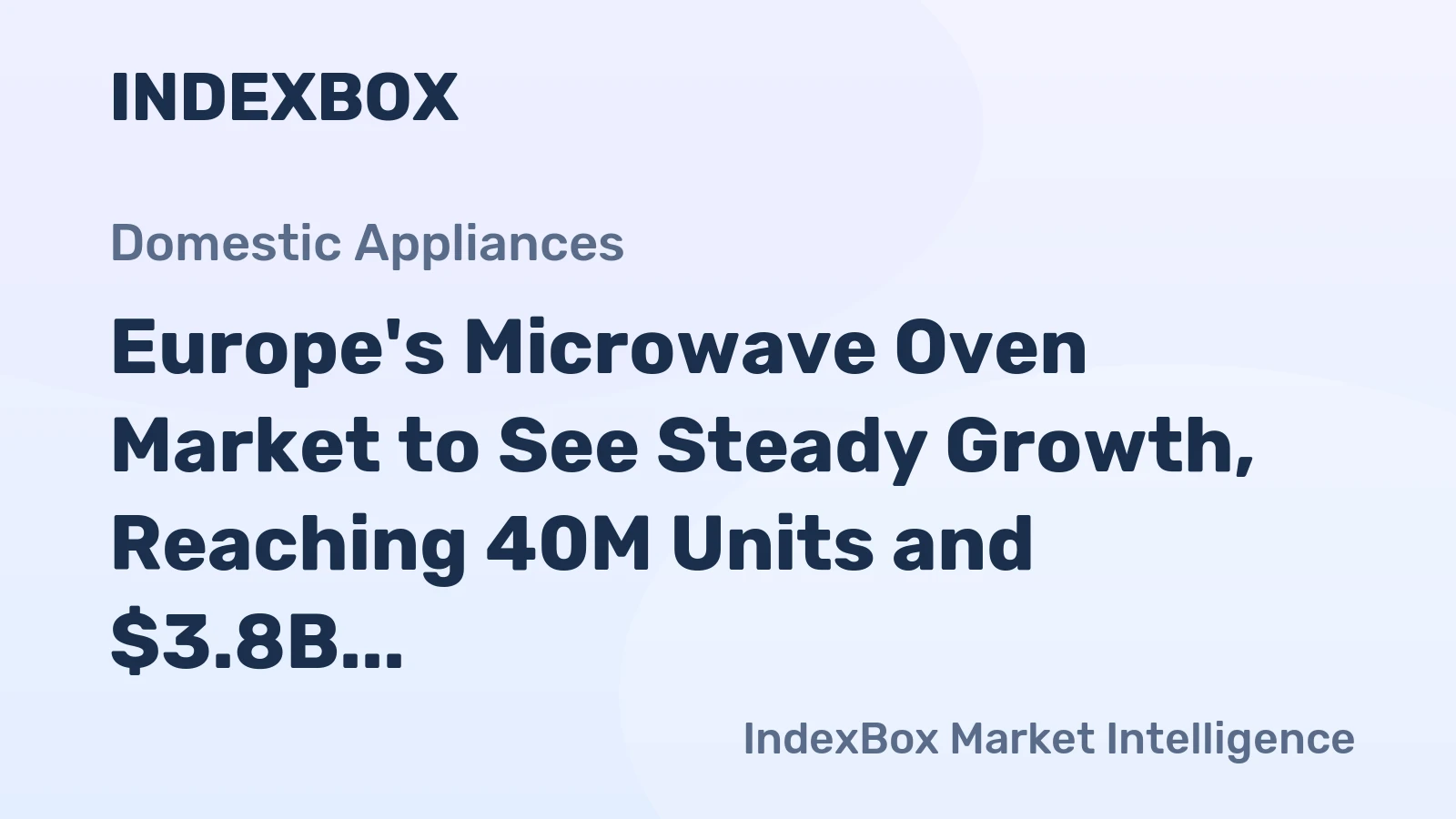 Europe's Microwave Oven Market to See Steady Growth, Reaching 40M Units and $3.8B Value by 2035