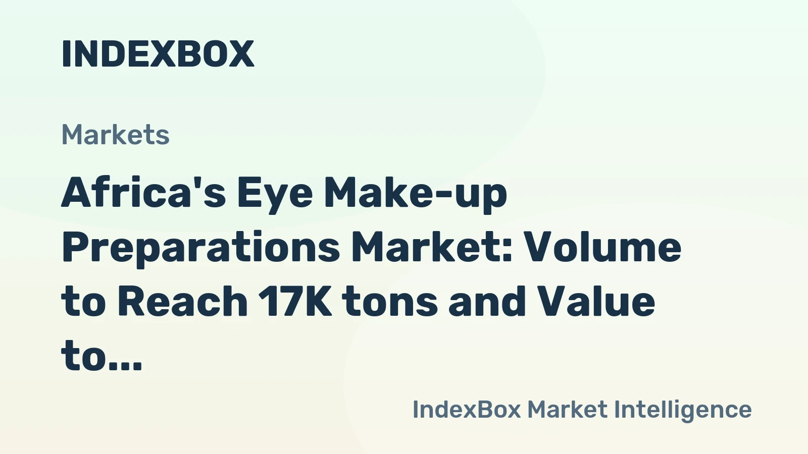 Africa's Eye Make-up Preparations Market: Volume to Reach 17K tons and Value to Hit $403M by 2035