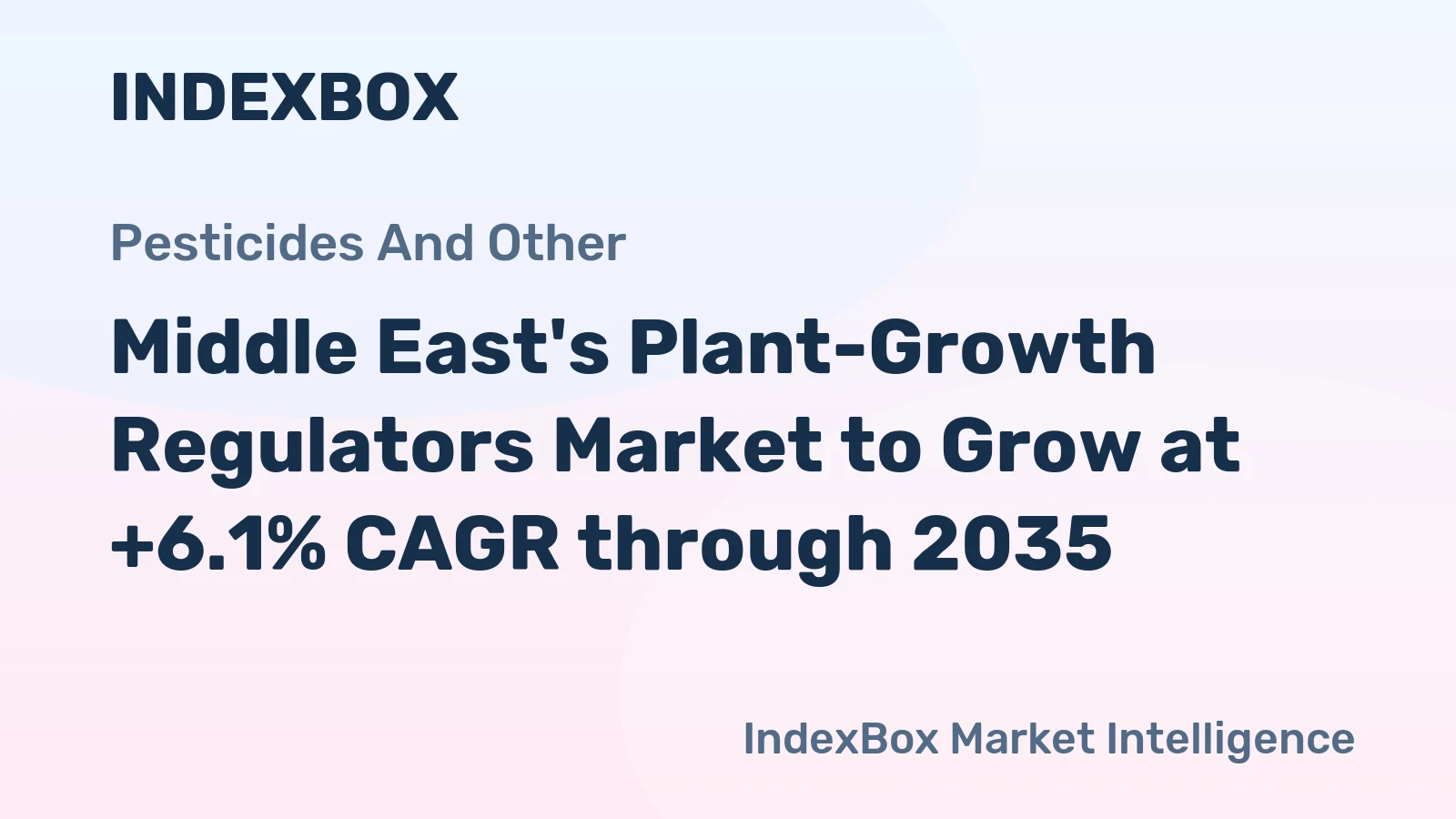 Middle East's Plant-Growth Regulators Market to Grow at +6.1% CAGR through 2035
