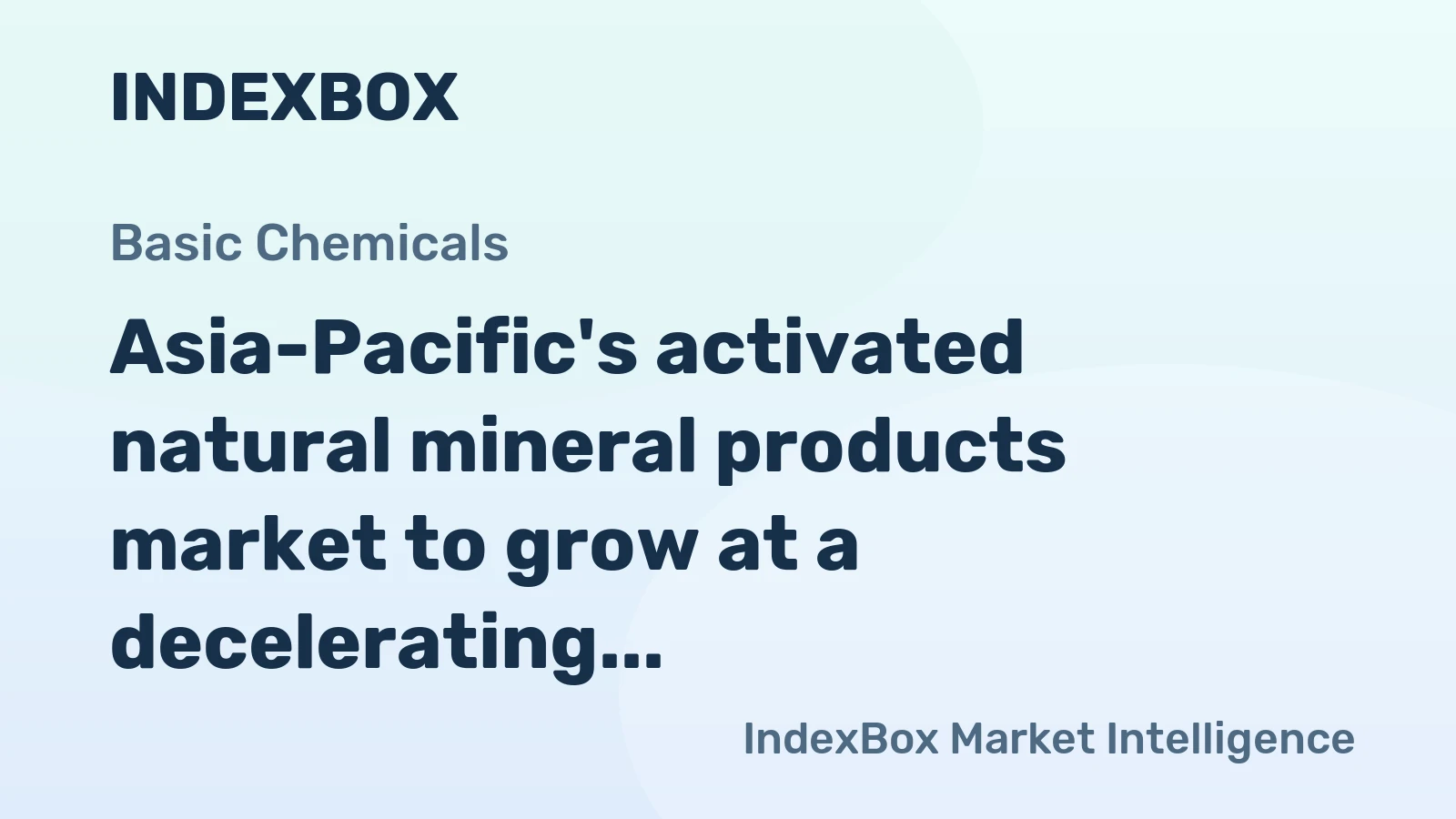 Asia-Pacific's activated natural mineral products market to grow at a decelerating CAGR of +0.9%, reaching 13M tons by 2035.