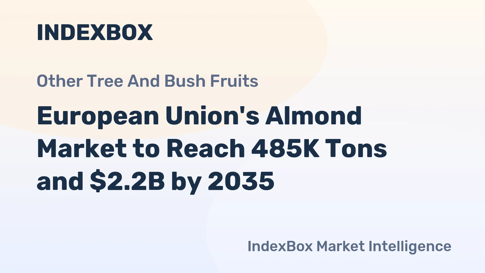 European Union's Almond Market to Reach 485K Tons and $2.2B by 2035