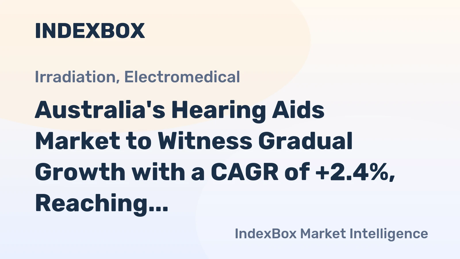 Australia's Hearing Aids Market to Witness Gradual Growth with a CAGR of +2.4%, Reaching 1.8M units by 2035