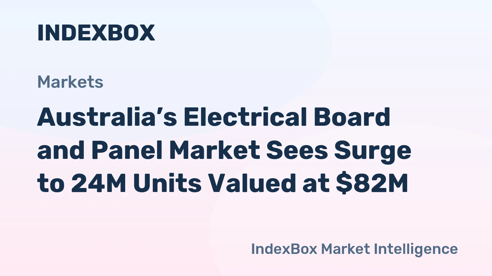 Australia’s Electrical Board and Panel Market Sees Surge to 24M Units Valued at $82M