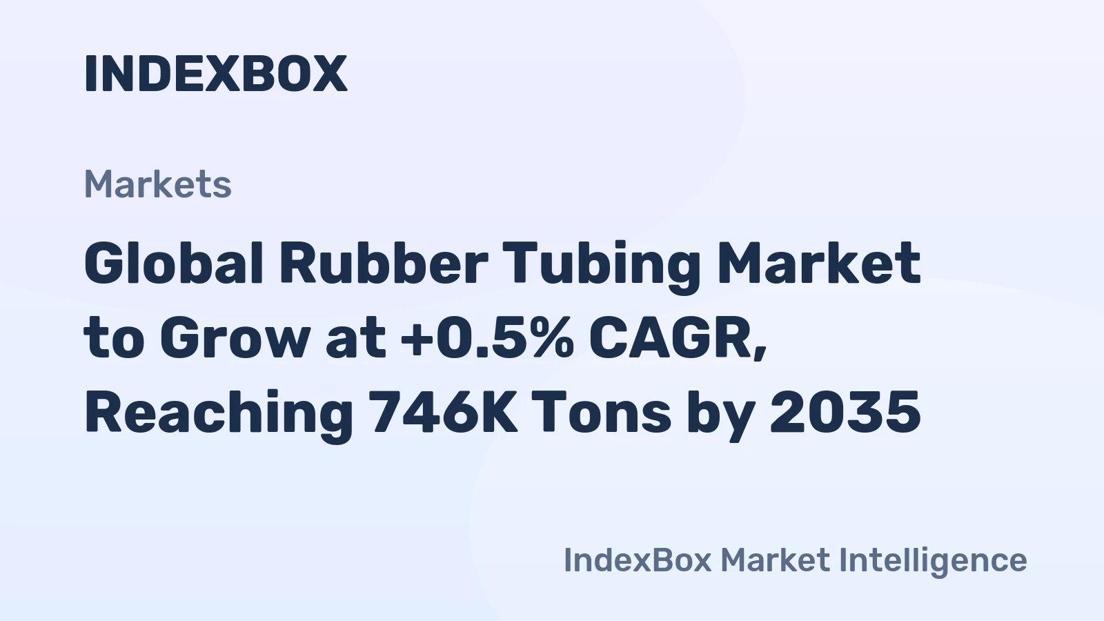 Global Rubber Tubing Market to Grow at +0.5% CAGR, Reaching 746K Tons by 2035