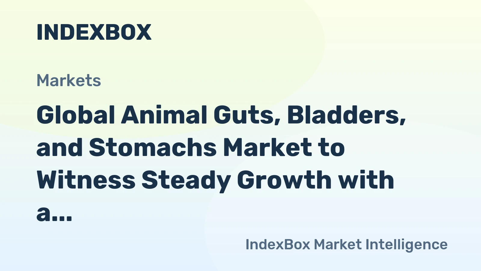 Global Animal Guts, Bladders, and Stomachs Market to Witness Steady Growth with a CAGR of +1.0% from 2024 to 2035