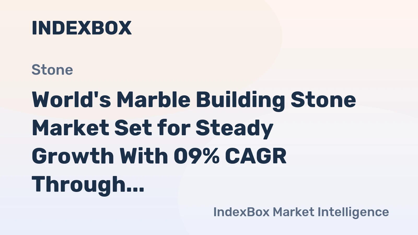 World's Marble Building Stone Market Set for Steady Growth With 09% CAGR Through 2035
