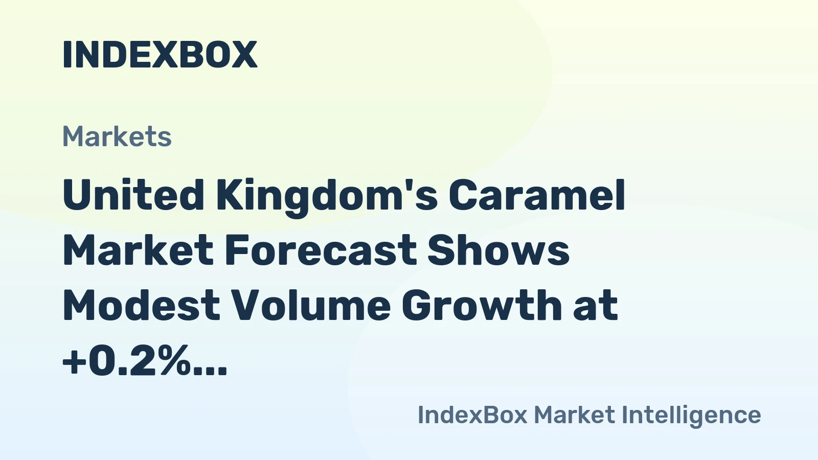 United Kingdom's Caramel Market Forecast Shows Modest Volume Growth at +0.2% CAGR Through 2035