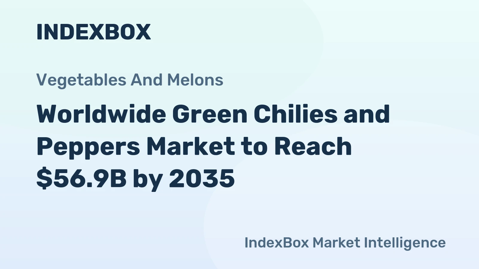 Worldwide Green Chilies and Peppers Market to Reach $56.9B by 2035