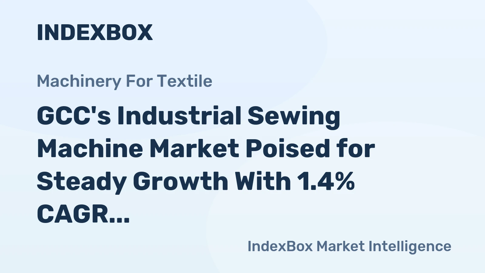 GCC's Industrial Sewing Machine Market Poised for Steady Growth With 1.4% CAGR Through 2035