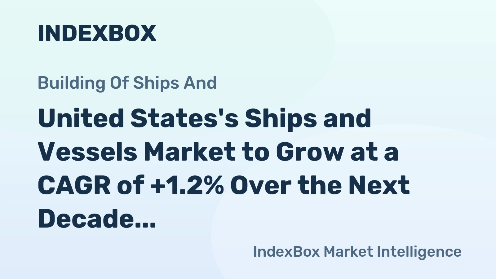 United States's Ships and Vessels Market to Grow at a CAGR of +1.2% Over the Next Decade
