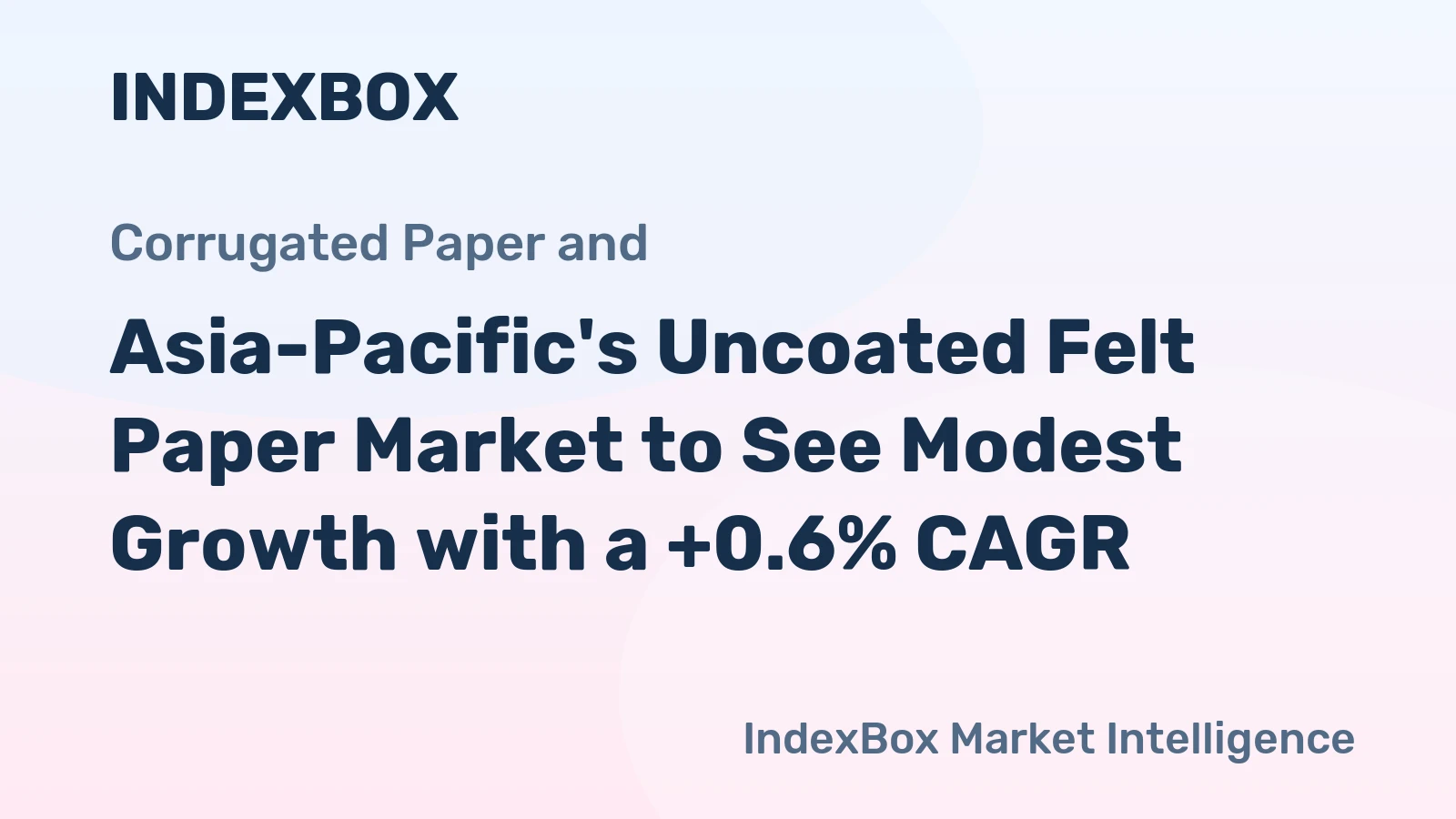 Asia-Pacific's Uncoated Felt Paper Market to See Modest Growth with a +0.6% CAGR
