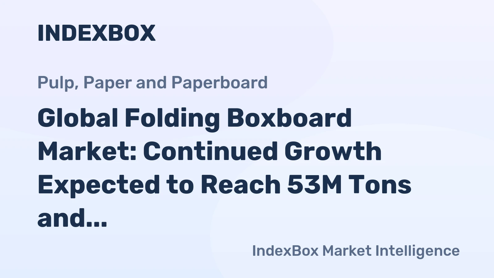 Global Folding Boxboard Market: Continued Growth Expected to Reach 53M Tons and $74.7B by 2035