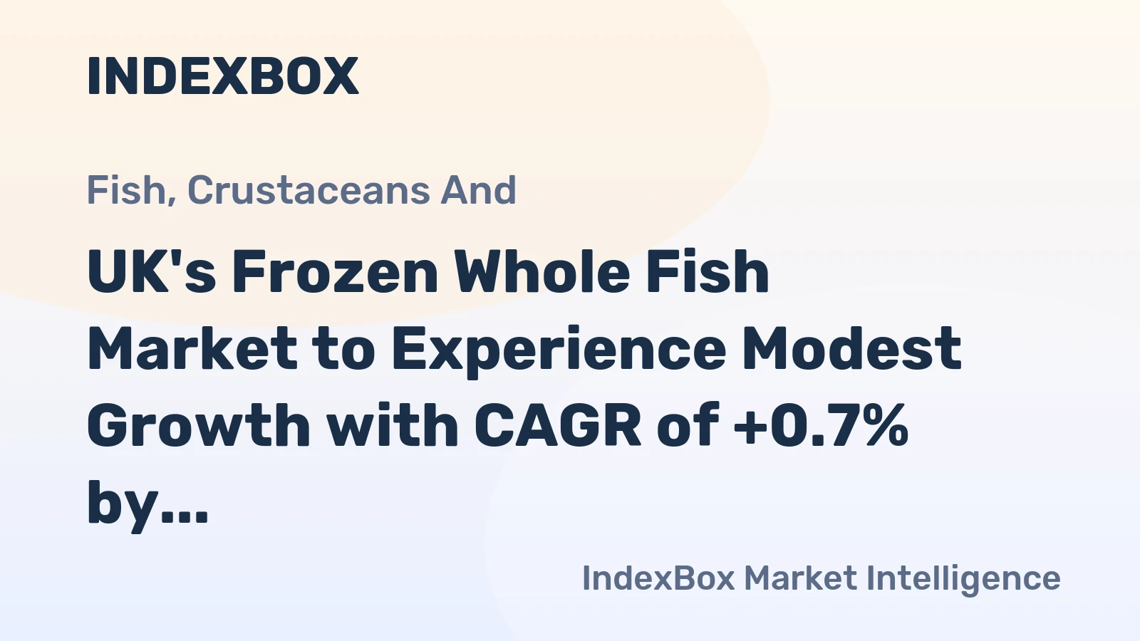 UK's Frozen Whole Fish Market to Experience Modest Growth with CAGR of +0.7% by 2035