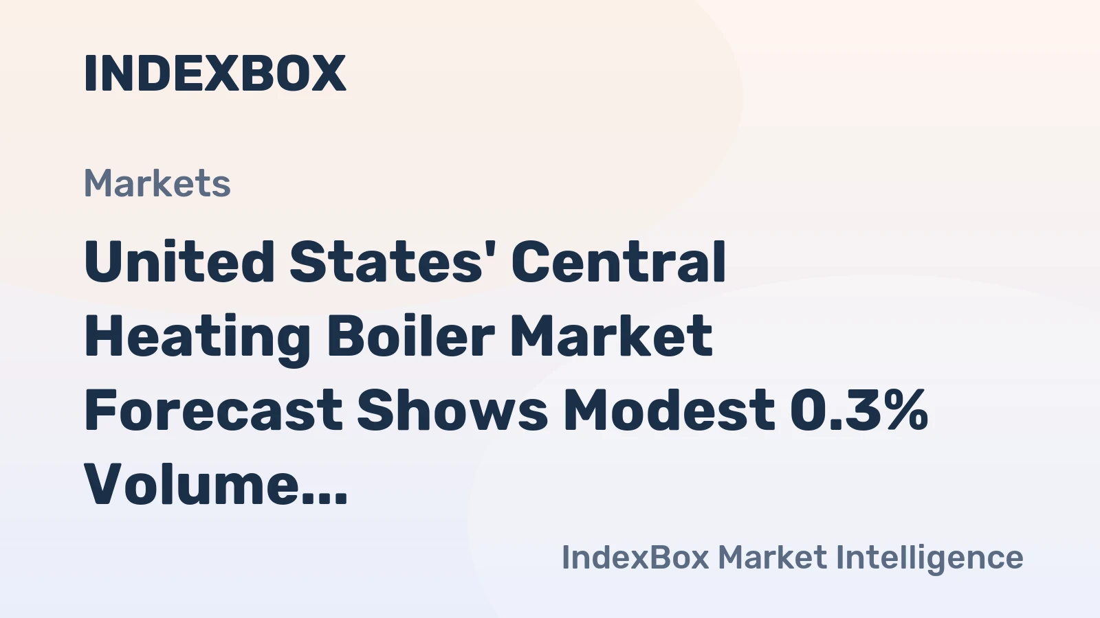 United States' Central Heating Boiler Market Forecast Shows Modest 0.3% Volume CAGR Through 2035
