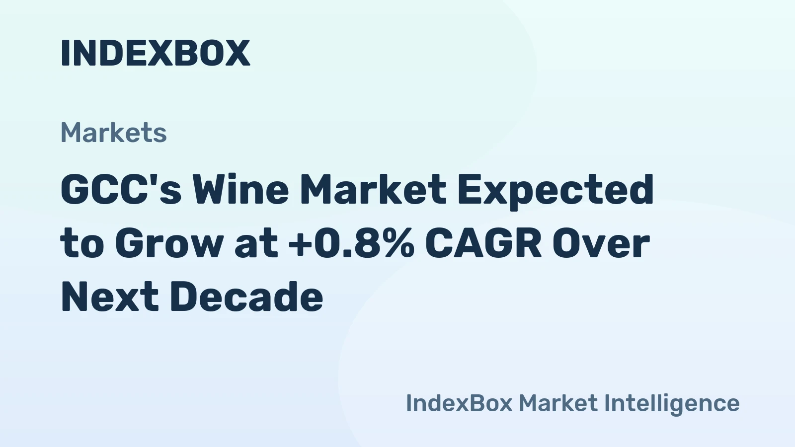 GCC's Wine Market Expected to Grow at +0.8% CAGR Over Next Decade