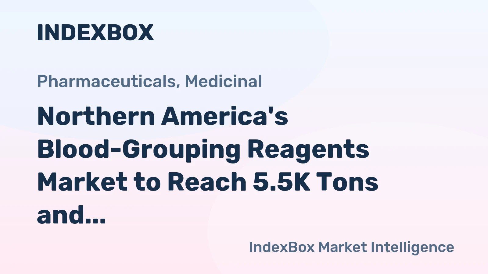 Northern America's Blood-Grouping Reagents Market to Reach 5.5K Tons and $486M