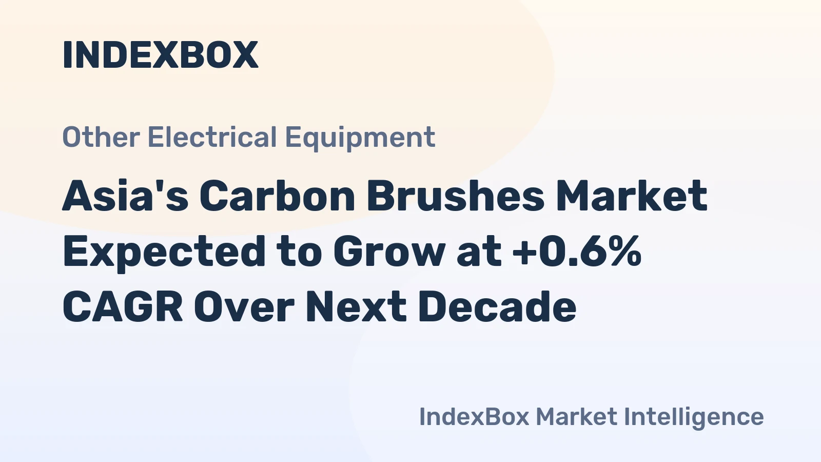 Asia's Carbon Brushes Market Expected to Grow at +0.6% CAGR Over Next Decade