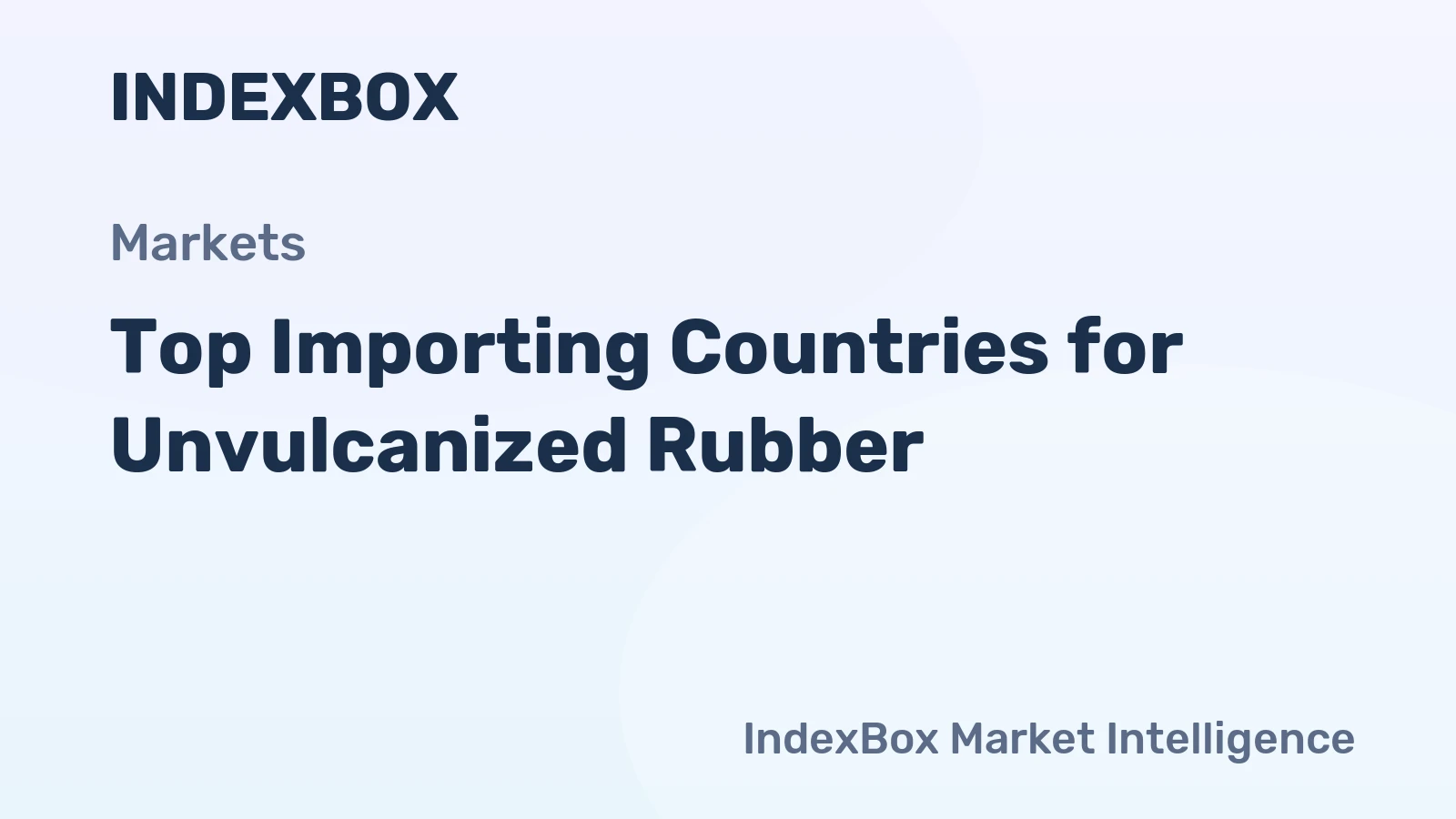 Top Importing Countries for Unvulcanized Rubber