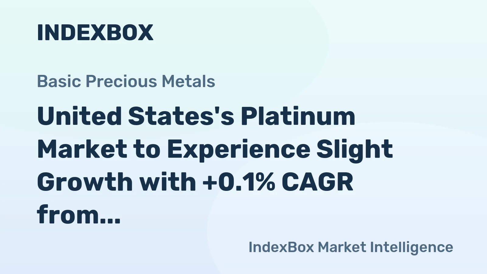 United States's Platinum Market to Experience Slight Growth with +0.1% CAGR from 2024 to 2035