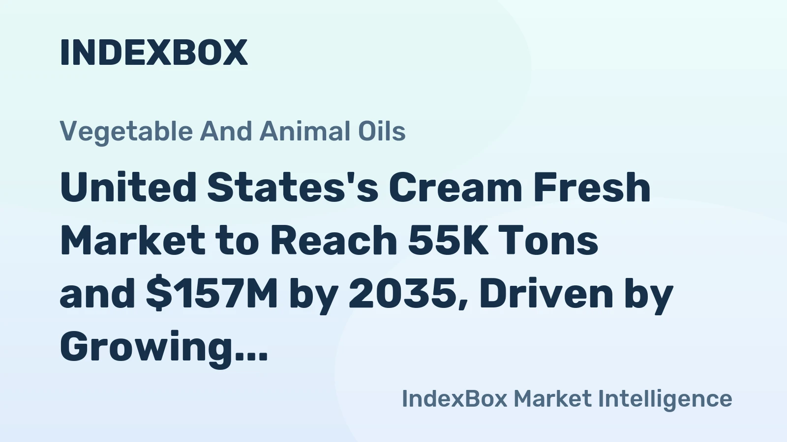 United States's Cream Fresh Market to Reach 55K Tons and $157M by 2035, Driven by Growing Demand