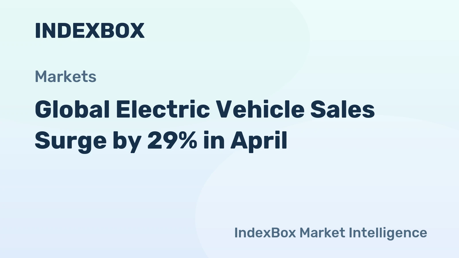 Global Electric Vehicle Sales Surge by 29% in April