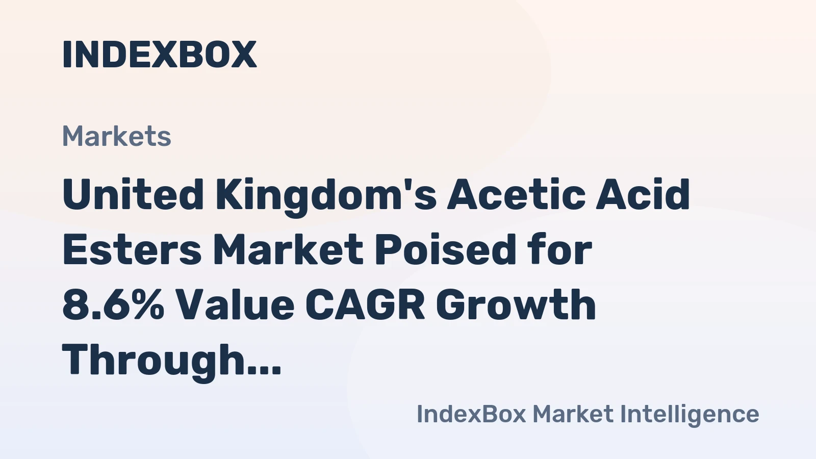 United Kingdom's Acetic Acid Esters Market Poised for 8.6% Value CAGR Growth Through 2035