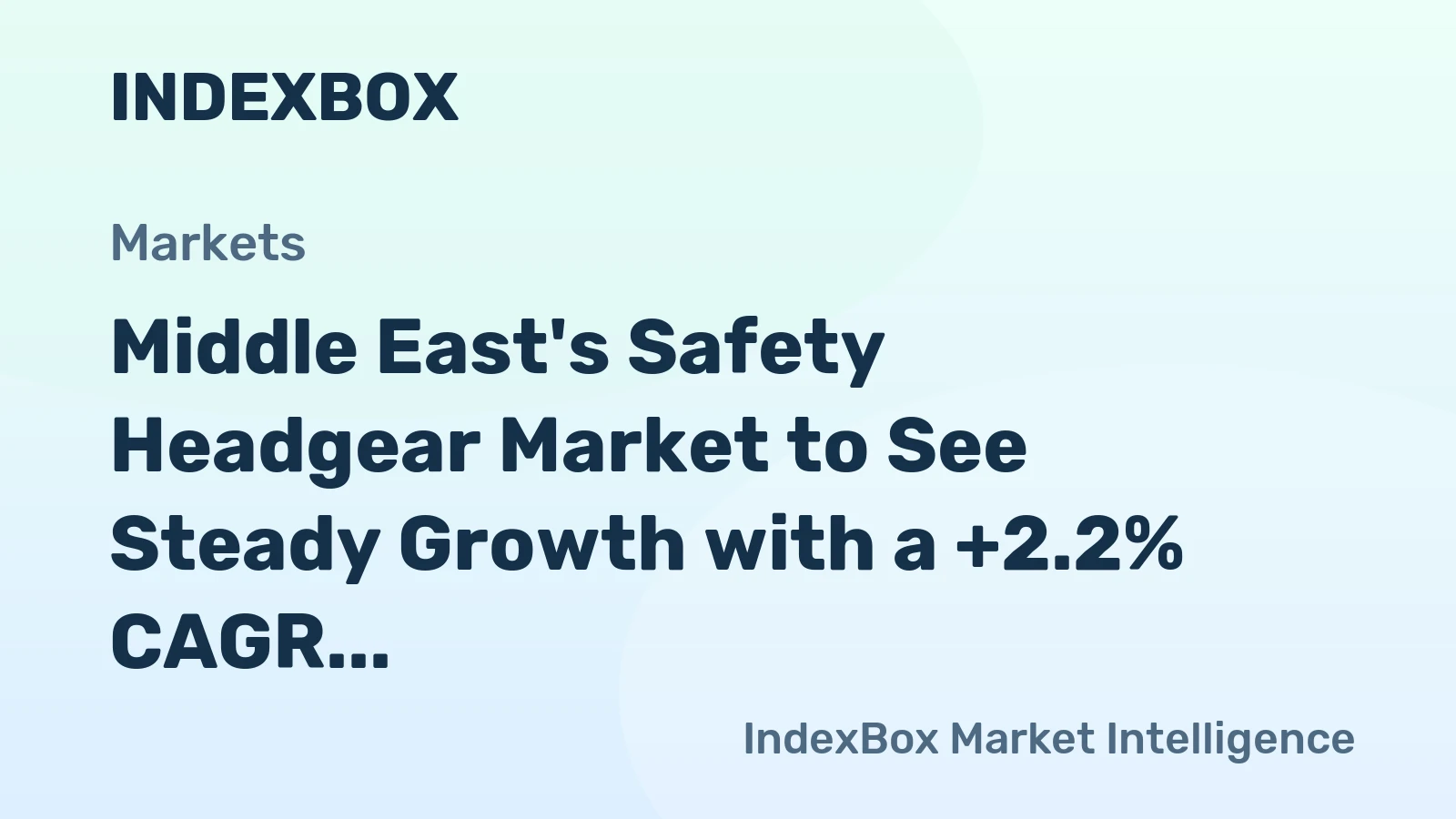 Middle East's Safety Headgear Market to See Steady Growth with a +2.2% CAGR through 2035
