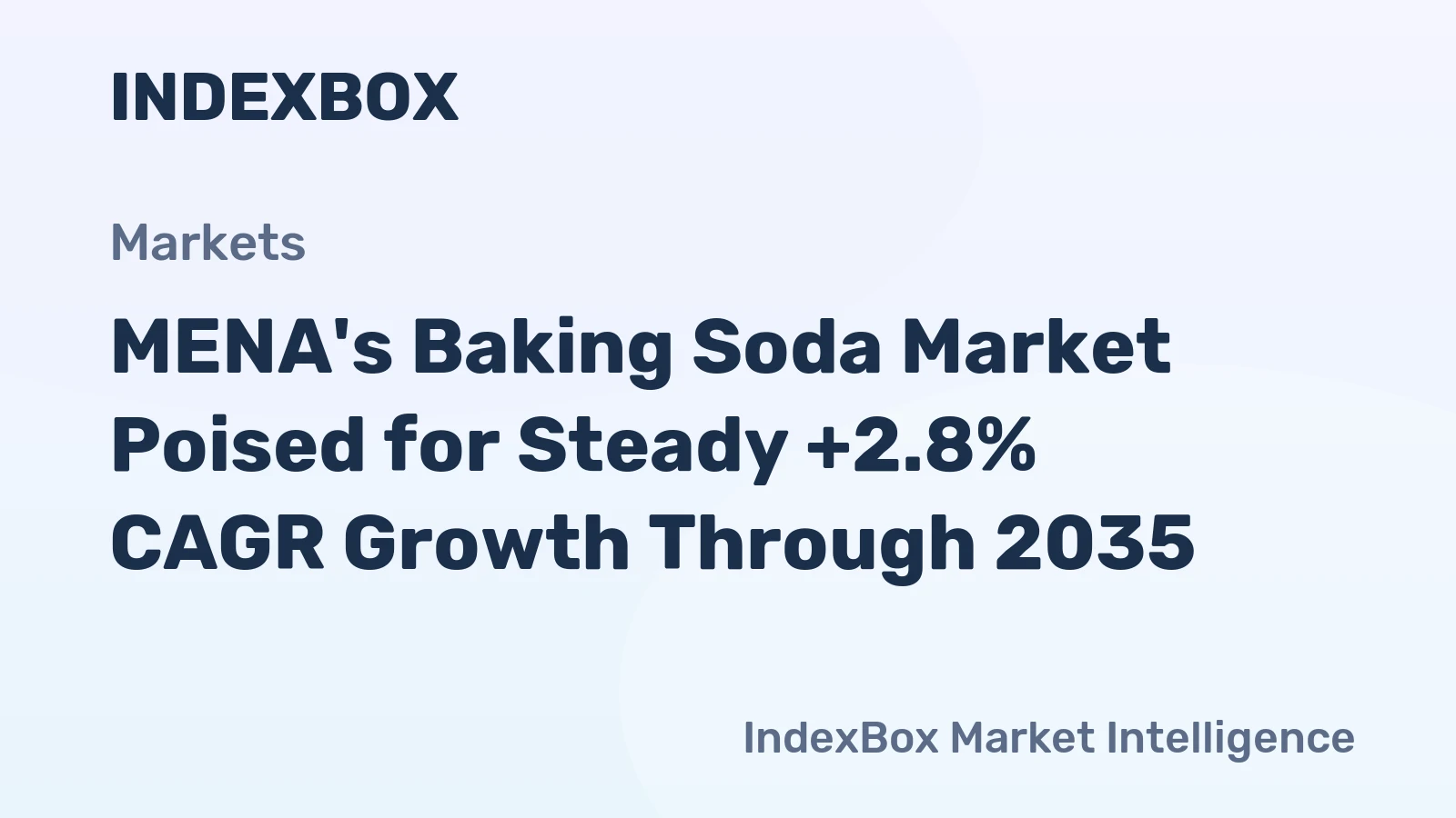 MENA's Baking Soda Market Poised for Steady +2.8% CAGR Growth Through 2035