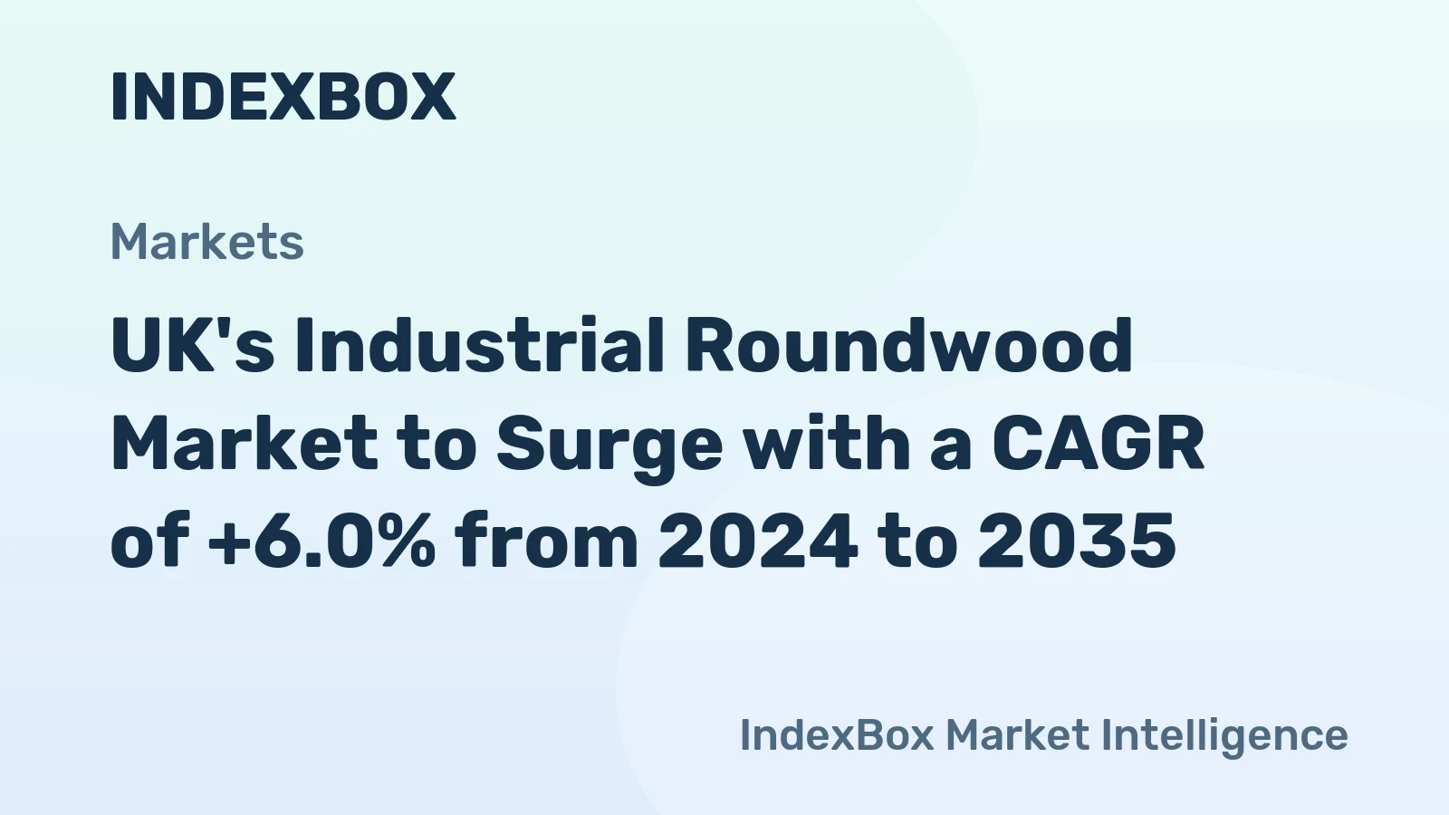 UK's Industrial Roundwood Market to Surge with a CAGR of +6.0% from 2024 to 2035