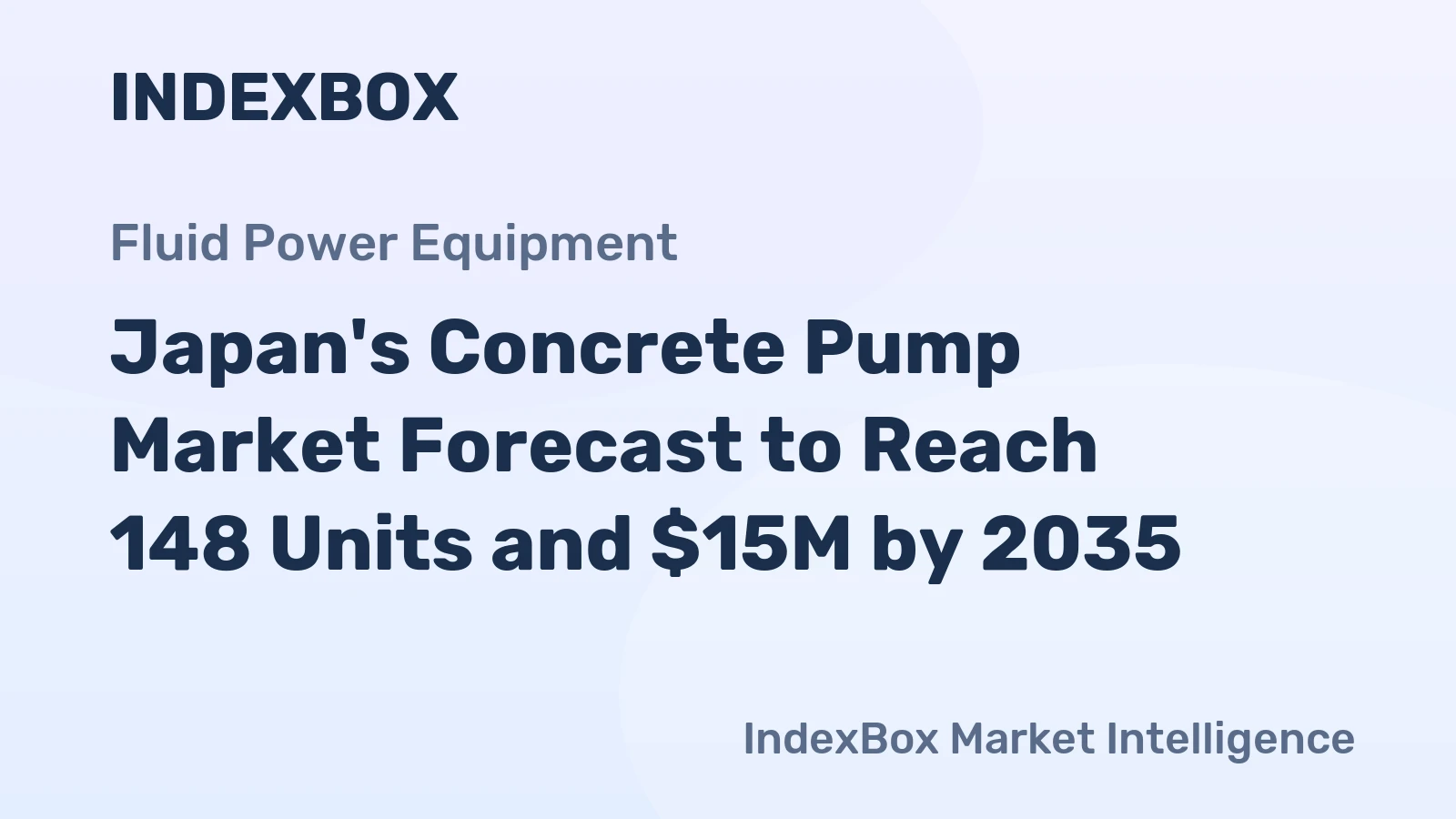 Japan's Concrete Pump Market Forecast to Reach 148 Units and $15M by 2035