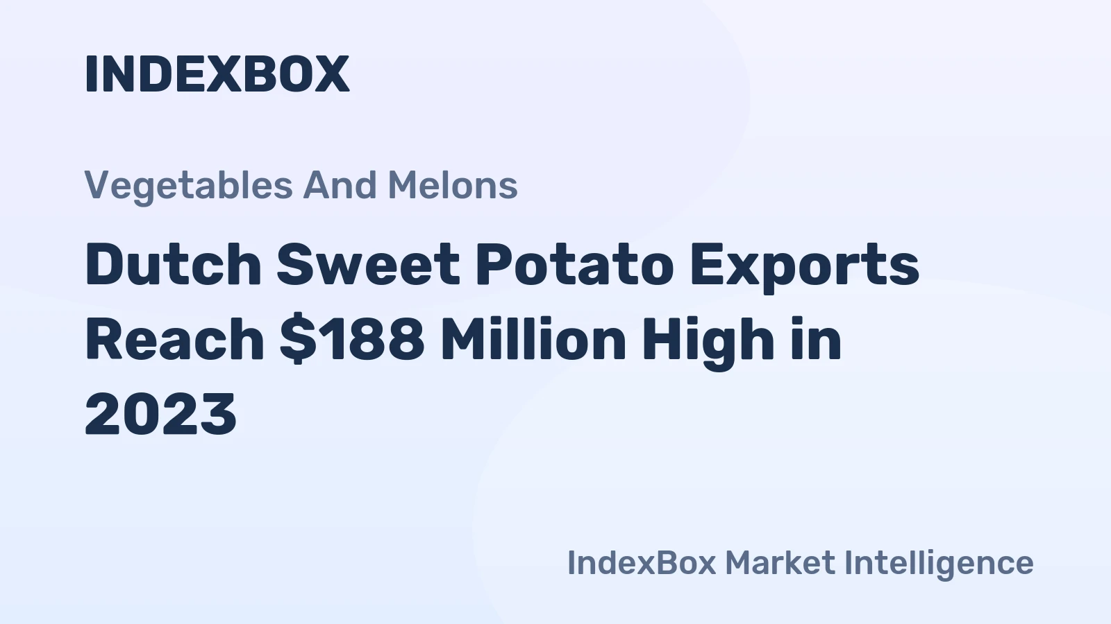 Dutch Sweet Potato Exports Reach $188 Million High in 2023