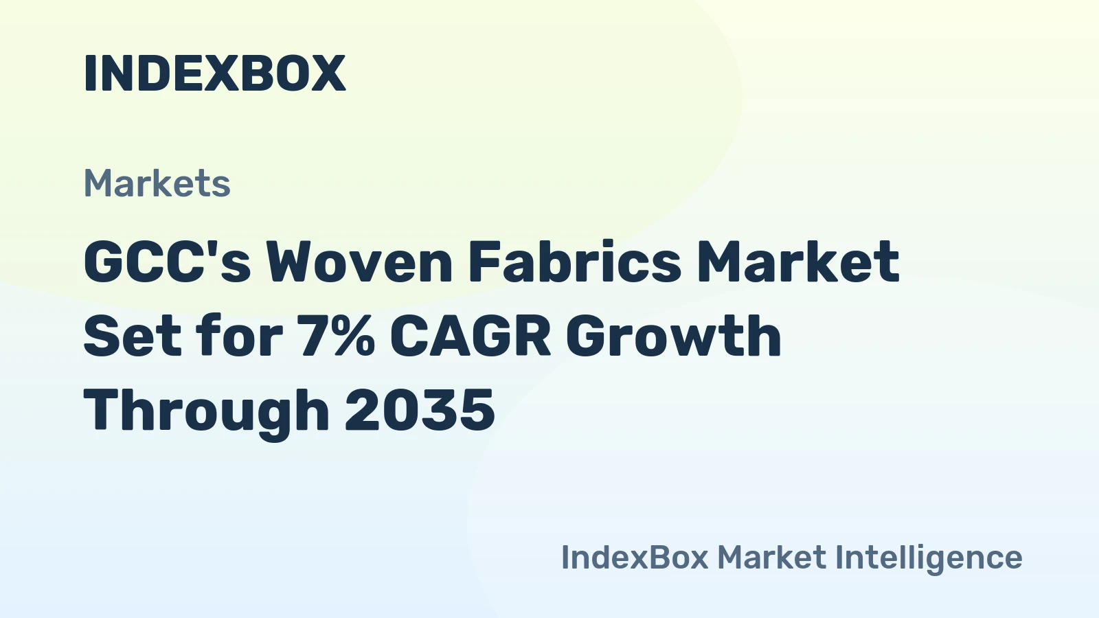 GCC's Woven Fabrics Market Set for 7% CAGR Growth Through 2035