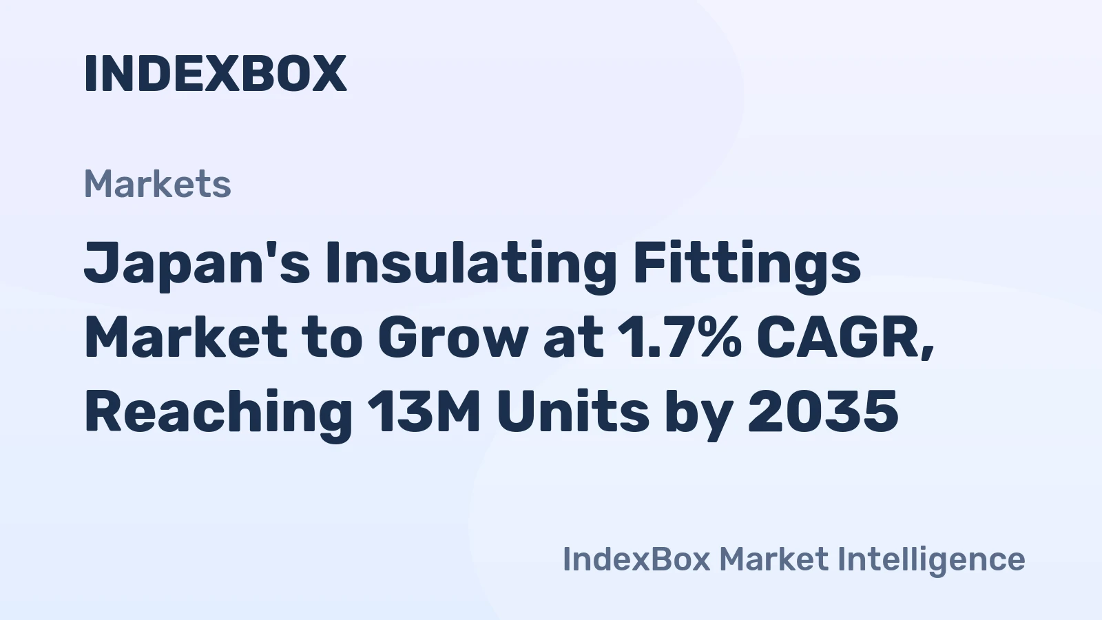 Japan's Insulating Fittings Market to Grow at 1.7% CAGR, Reaching 13M Units by 2035