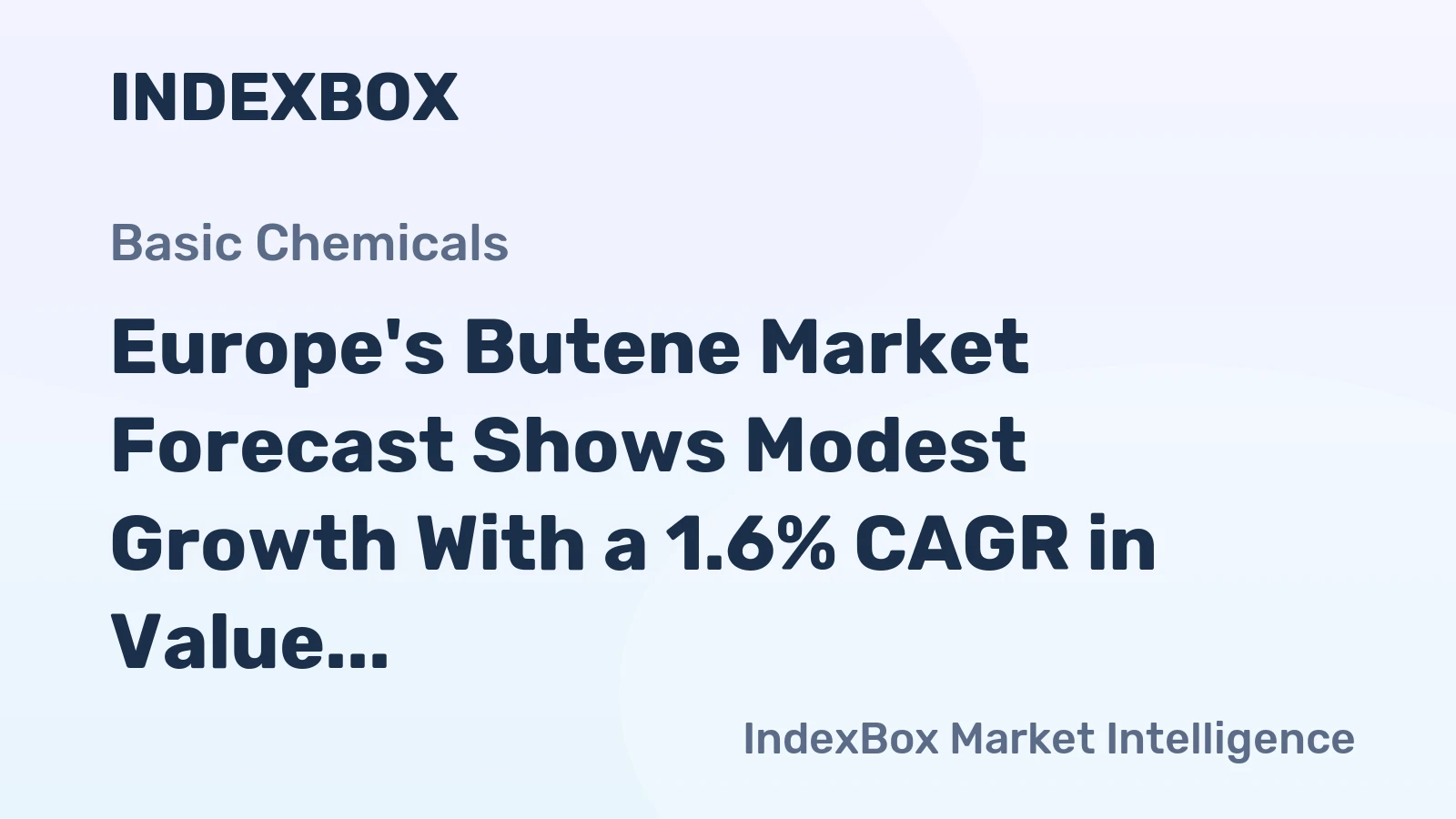 Europe's Butene Market Forecast Shows Modest Growth With a 1.6% CAGR in Value Through 2035