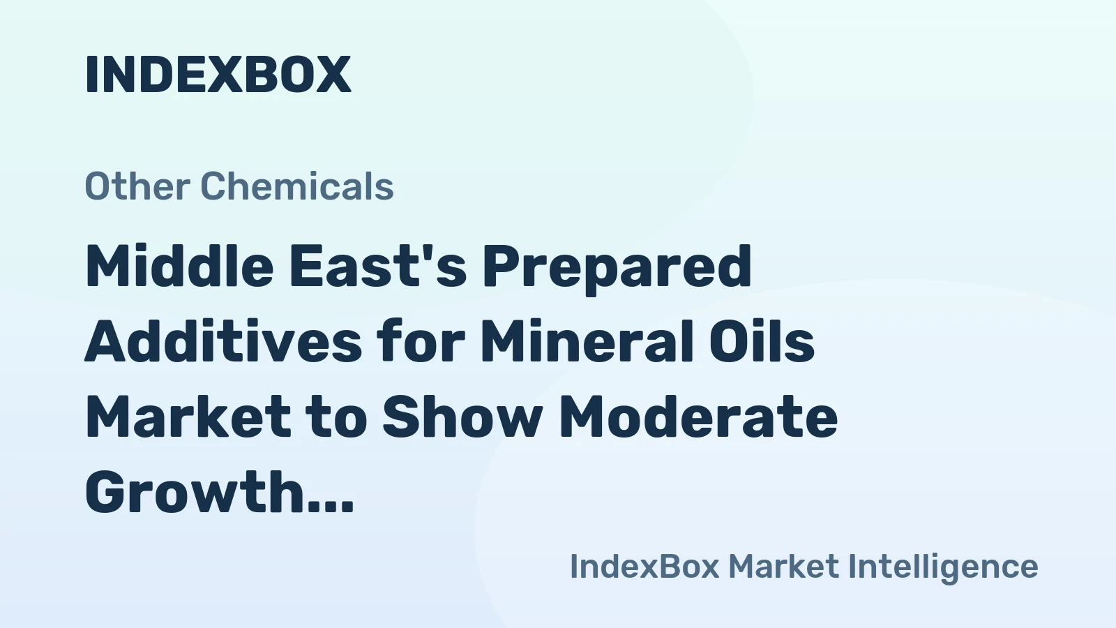 Middle East's Prepared Additives for Mineral Oils Market to Show Moderate Growth with +1.2% CAGR from 2024 to 2035