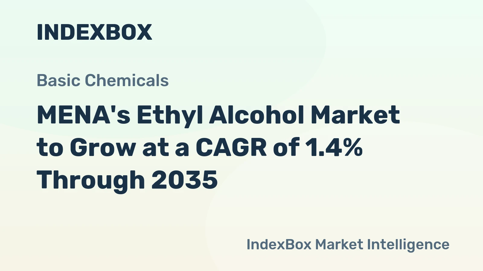 MENA's Ethyl Alcohol Market to Grow at a CAGR of 1.4% Through 2035