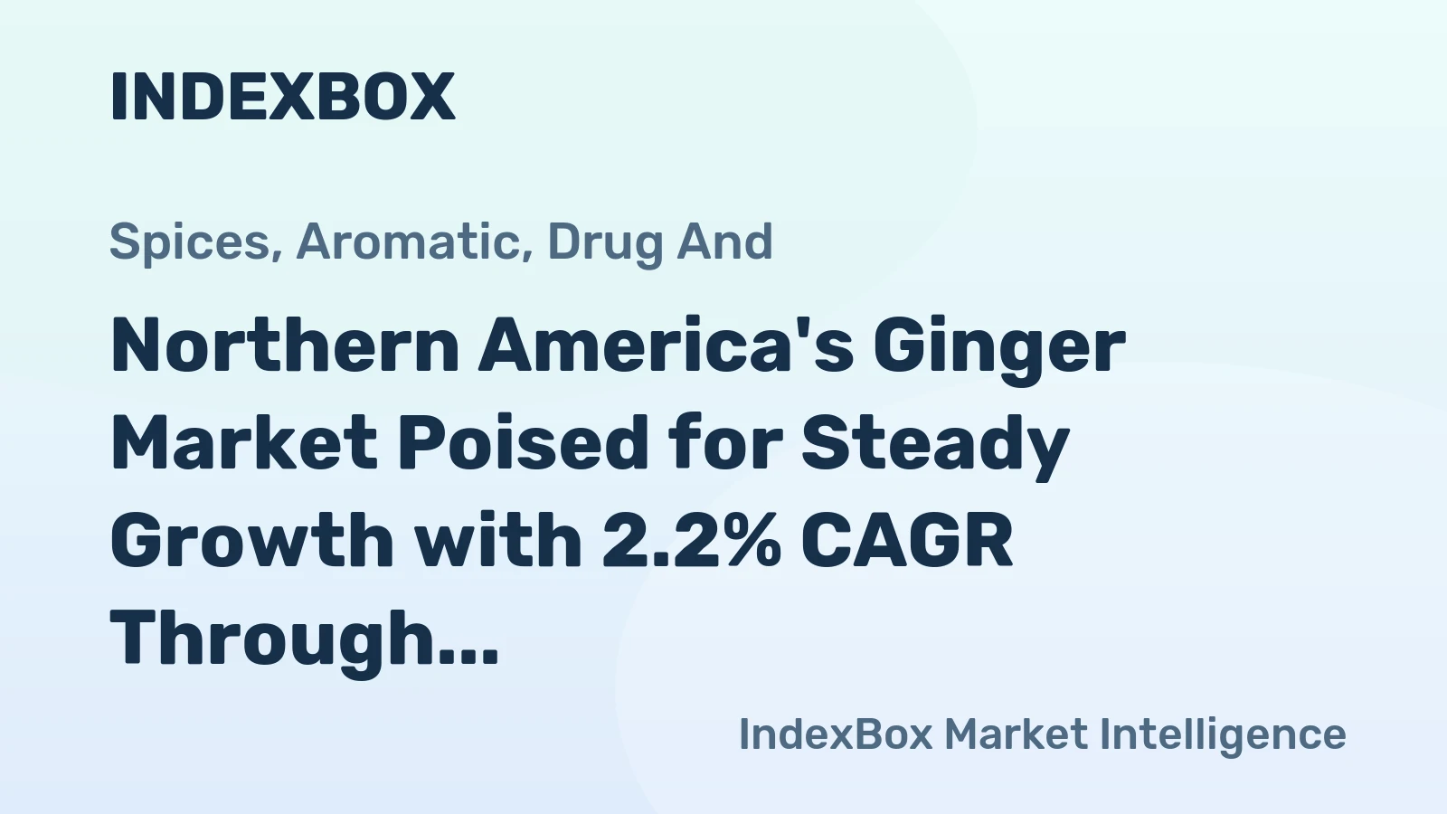 Northern America's Ginger Market Poised for Steady Growth with 2.2% CAGR Through 2035